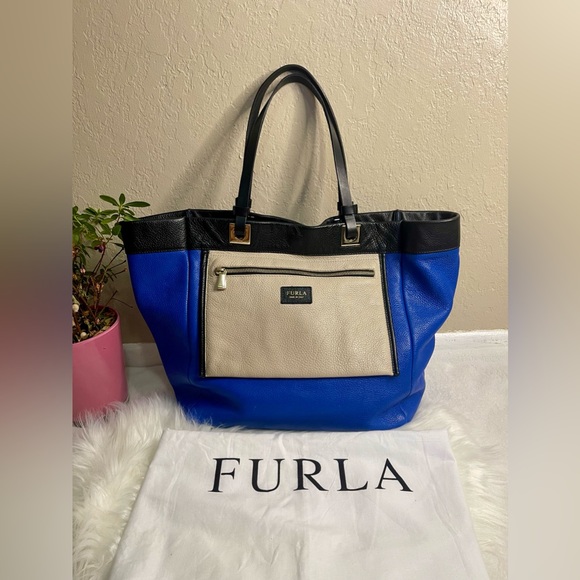 Furla | Bags | Furla Tricolor Large Tote Bag | Poshmark